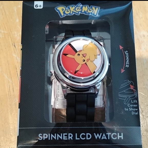 Nintendo | Accessories | Pokemon Pikachu Spinner Watch Lcd Digital ...
